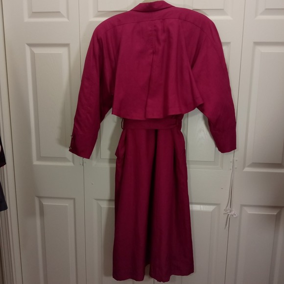 Portrait | Jackets & Coats | Vintage Womens Portrait Belted Raspberry ...